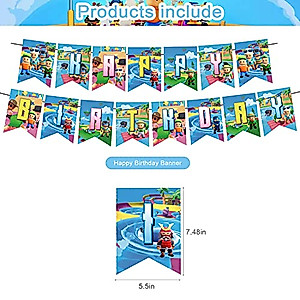 Stumble Guys Birthday Party Supplies, Stumble Guys Party Decorations,Stumble Guys Party Theme Includes Balloons,Banner,Cake Toppers for Kids Birthday Theme Party Decorations
