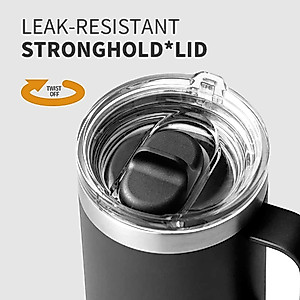 20 oz Stronghold Lid Compatible/Replacement with YETI Rambler 20 oz Travel Mug Only (Fits 20 oz Travel Mug Only)