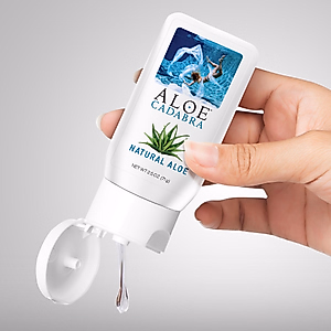 Aloe Cadabra Natural Water Based Personal Lubricant and Vaginal Moisturizer, Organic Aloe Lube for Men, Women and Couples, Non-Staining, pH Balanced (Unscented 2.5 Ounces, 1 Pack)
