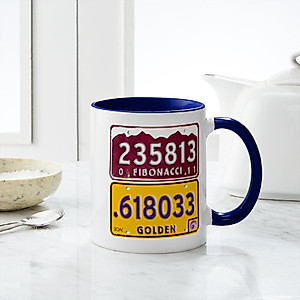 CafePress Fibonacci & Golden Mean Mug Ceramic Coffee Mug, Tea Cup 11 oz