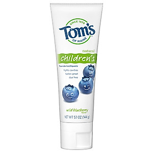Tom's of Maine Natural Kid's Toothpaste, Wild Blueberry, 5.1 oz.