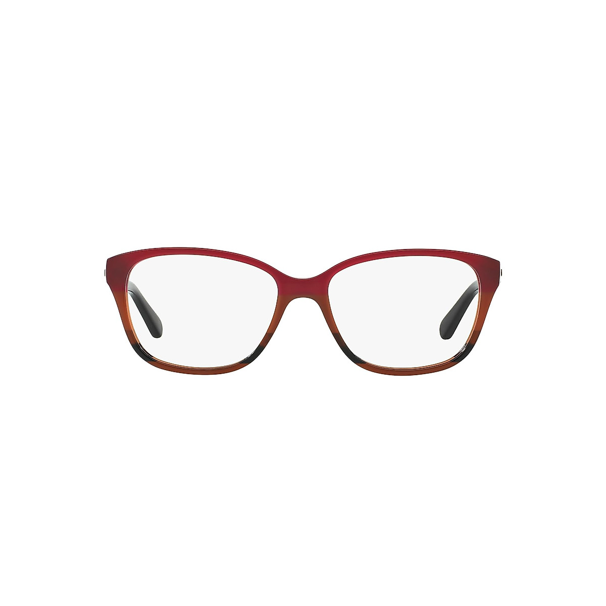Coach HC6103 Prescription Eyewear Frames, Burgundy Tortoise Gradient/Demo Lens, 54 mm
