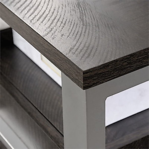 Sauder Rock Glen L-Desk, L: 59.84" x W: 57.32" x H: 29.65", Blade Walnut Finish