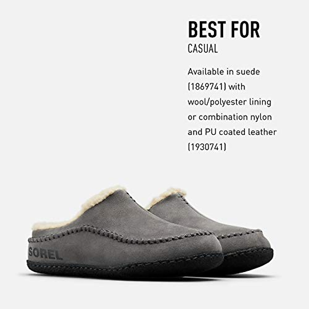 SOREL Men's Falcon Ridge ll Slipper - Quarry, Black - 10