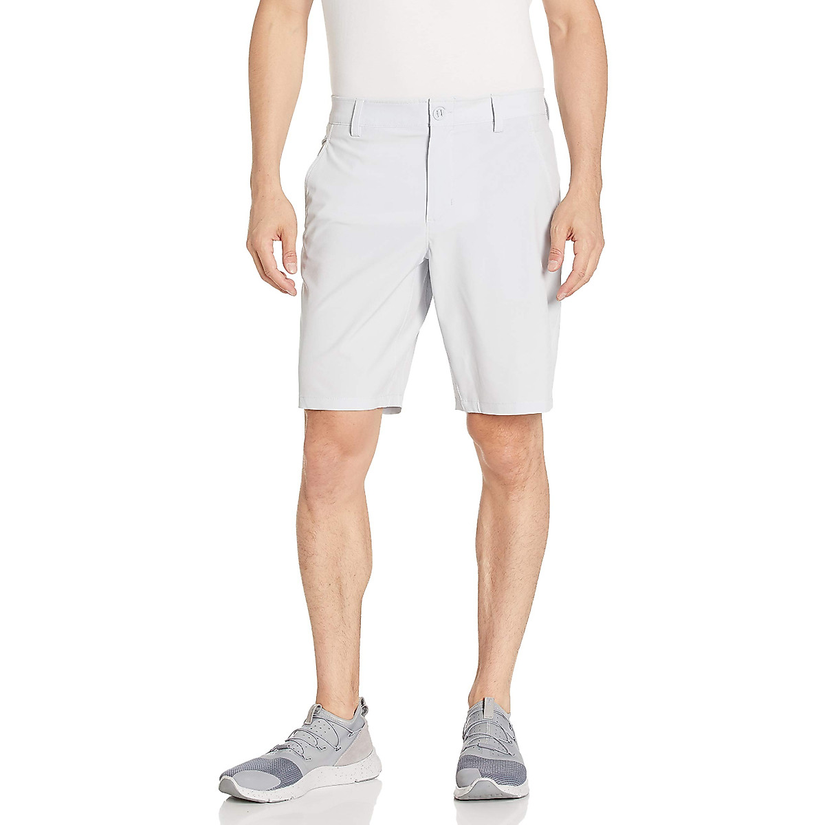 Under Armour Men's Mantra Shorts, Halo Gray (014)/Pitch Gray, 32