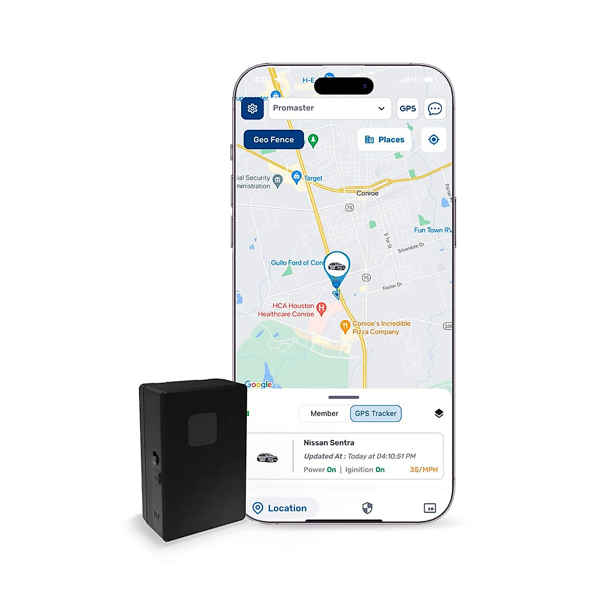 AutoSky GPS Tracker - Small Portable, Splashproof Magnet Mount, North and South America Coverage. 4G LTE Real-Time Tracking for Vehicle, Asset, Fleet, Elderly and More. Subscription is Required