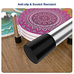 WAYIFON Stainless Coasters Holder, Scratch Resistant Iron Coaster Holder Fit Most 6 PCS 4 in Round Coaster - Metal Coasters Holder for Easy Storage Coaster Made of Ceramic, Marble, Wood, Leather