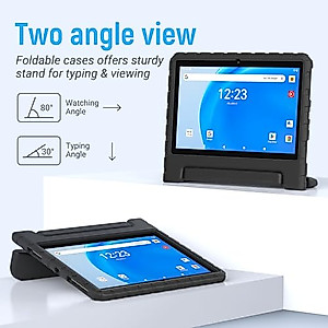 Bolete Case for Onn 10.1 Tablet Pro Model 100003562 (2020 Release), Kids 10.1 Inch Android Tablet Onn 10.1 Pro Case with Handle EVA Foam Shockproof Washable Cover for Adults, Children - Black