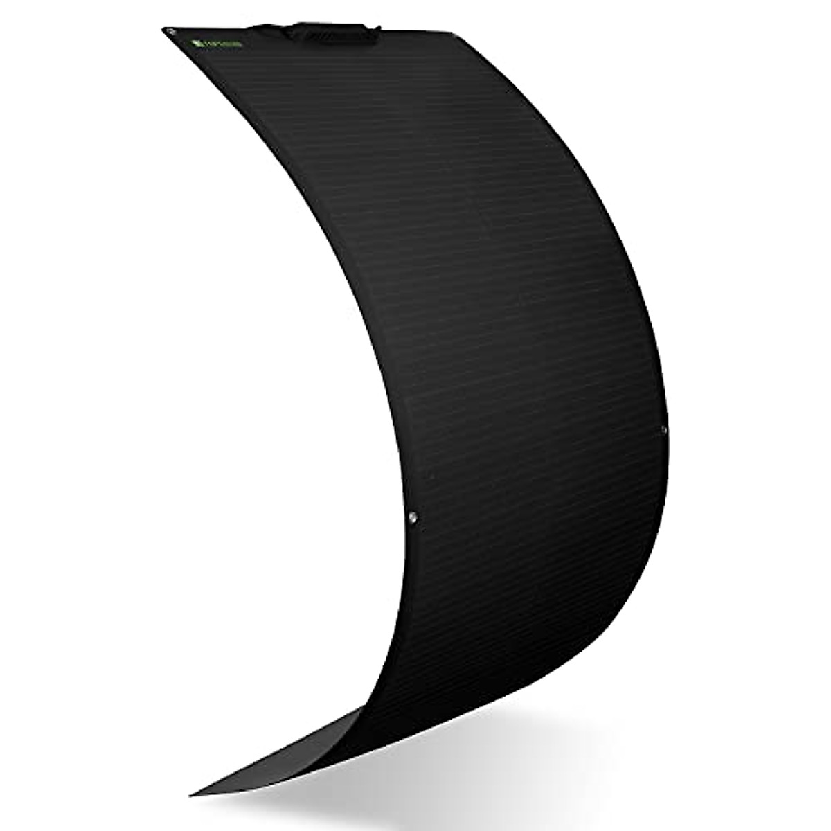 Topsolar Flexible Solar Panel 100W 24V/12V Monocrystalline Bendable - 100 Watt 12Volt Semi-Flexible Mono Solar Panels Charger Off-Grid for RV Boat Cabin Van Car Uneven Surfaces