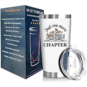 NewEleven Christmas Gifts For Book Lovers - Book Lovers Gifts For Women - Bookish Gifts for Readers, Librarians, Bookaholics, Bookworms - Birthday Gifts For Women, Her, Best Friend – 20 Oz Tumbler