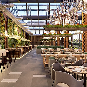 IQCWOOD Ceramic Dinner Plates Set of 6, 10.5 inch Dish Set Microwave, Oven and Dishwasher Safe, Scratch Resistant, Kitchen Porcelain Serving Dishes, White Dinner Plates Restaurant Dishes