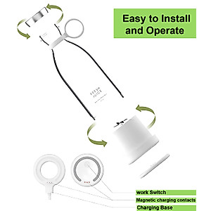 Personal Size Blenders, Portable Blender, USB Blender, Smoothie Mini Blender, 350ml Fresh Juice Blender for Home, Travel, Office, Gym (White)