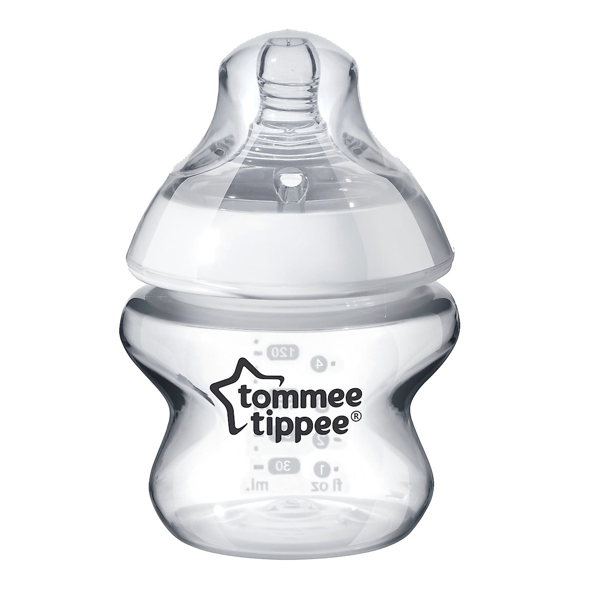 Tommee Tippee Closer to Nature Baby Bottle, Breast-like Nipple Extra Slow Flow, 5 Ounce (3 Count)