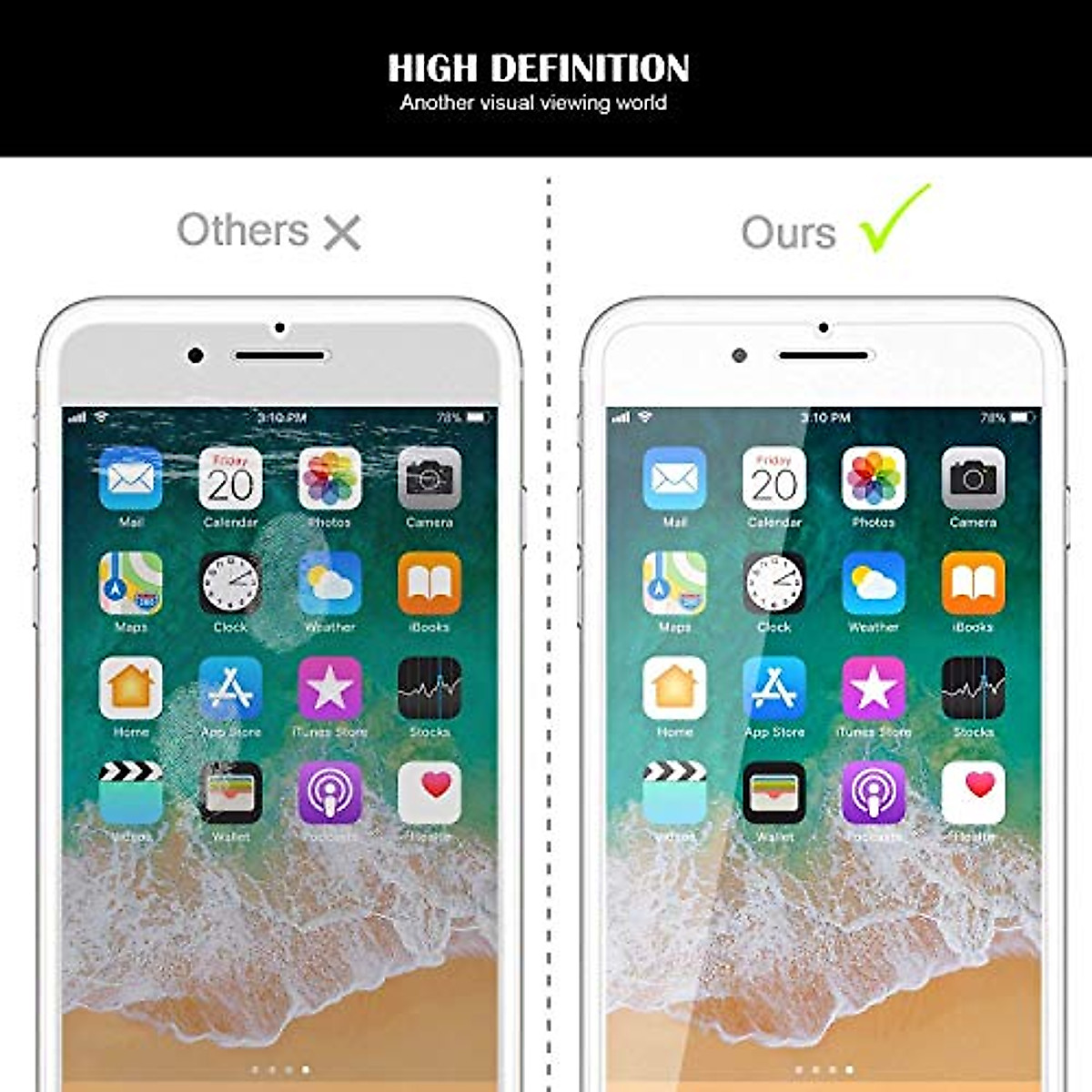 iPhone SE 2nd Generation Glass Screen Protector, eTECH Tempered Glass Screen Protector for Apple iPhone SE 2nd Generation 2020 Model – Bubble Free, Case Friendly, HD Clear (For SE 2nd Gen ONLY)