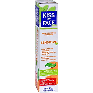 Kiss My Face Fluoride Free Sensitive Toothpaste 4.5 Ounce