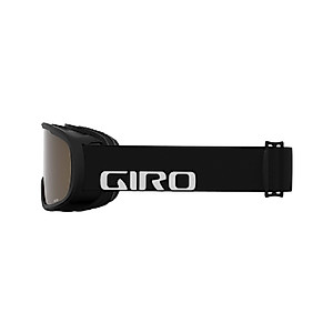 Giro Buster Kids Ski Goggles - Snowboard Goggles for Youth, Boys & Girls - Black Wordmark Strap with Amber Rose Lens