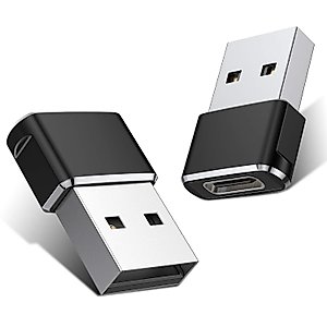 Basesailor USB to USB C Adapter 2Pack,Type C Female to A Male Power Adapter for iPhone 16 15 14 13 Mini Pro Max,CarPlay,Airpods,iPad Air 4 5,Samsung Galaxy Note 20 S24 24 S23 FE Plus Ultra,Google 9 8