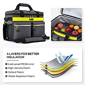 TOURIT Cooler Bag 46-Can Insulated Soft Cooler Large Cooler Collapsible 32L Portable Cooler for Camping, Beach, Work, Trip