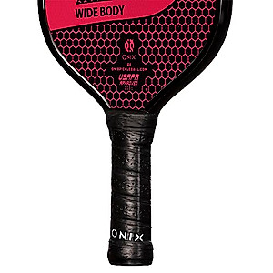 ONIX Graphite Z5 Pickleball Paddle (Graphite Carbon Fiber Face with Rough Texture Surface, Cushion Comfort Grip and Nomex Honeycomb Core for Touch, Control, and Power), Pink