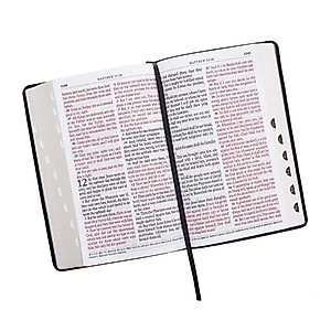 Personalized Bible Custom Text Your Name KJV Giant Print Thumb Index Two-Tone Black Bible King James Version Custom Made Gift for Baptism Christenings Birthdays