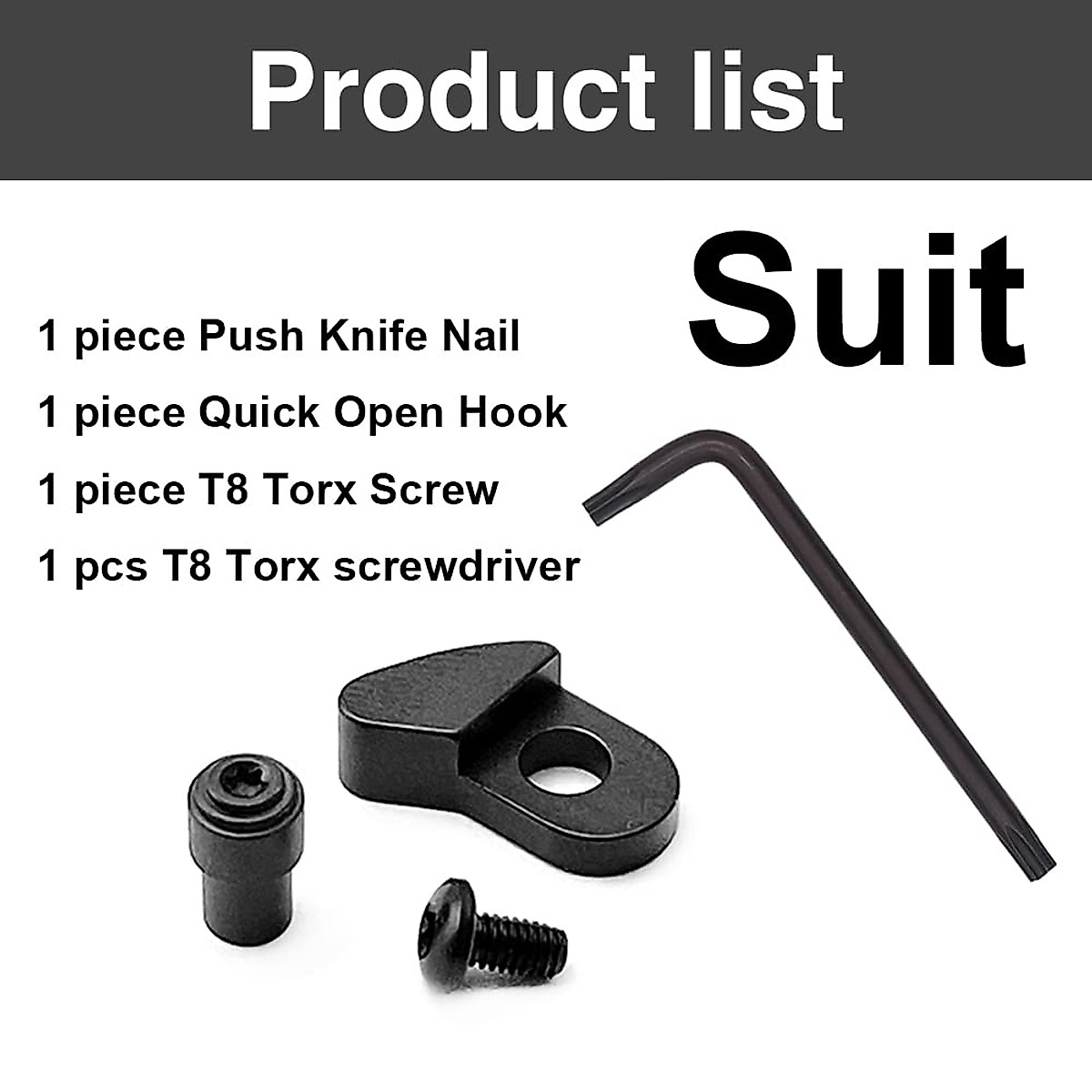 FLAMEDUKE Knife Thumb Studs for Osborne 940 Thumb knife for Osborne 575 1pcs plum screwdriver for Buck Pocket Knife Edc Knife