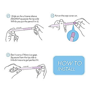 Delidigi Pencil Case Compatible with Apple Pencil 1st Generation Case, Gradient Color Silicone Protective Case Sleeve Cover Accessories for Apple Pencil 1st Gen