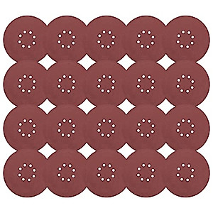 WORKPRO 9-Inch 8 Hole Hook-and-Loop Sandpaper 240 Grits, 20-Piece Grinding Abrasive Sanding Disc for Drywall Sander Wood Furniture Finishing (240 Grits - 20 Pcs)