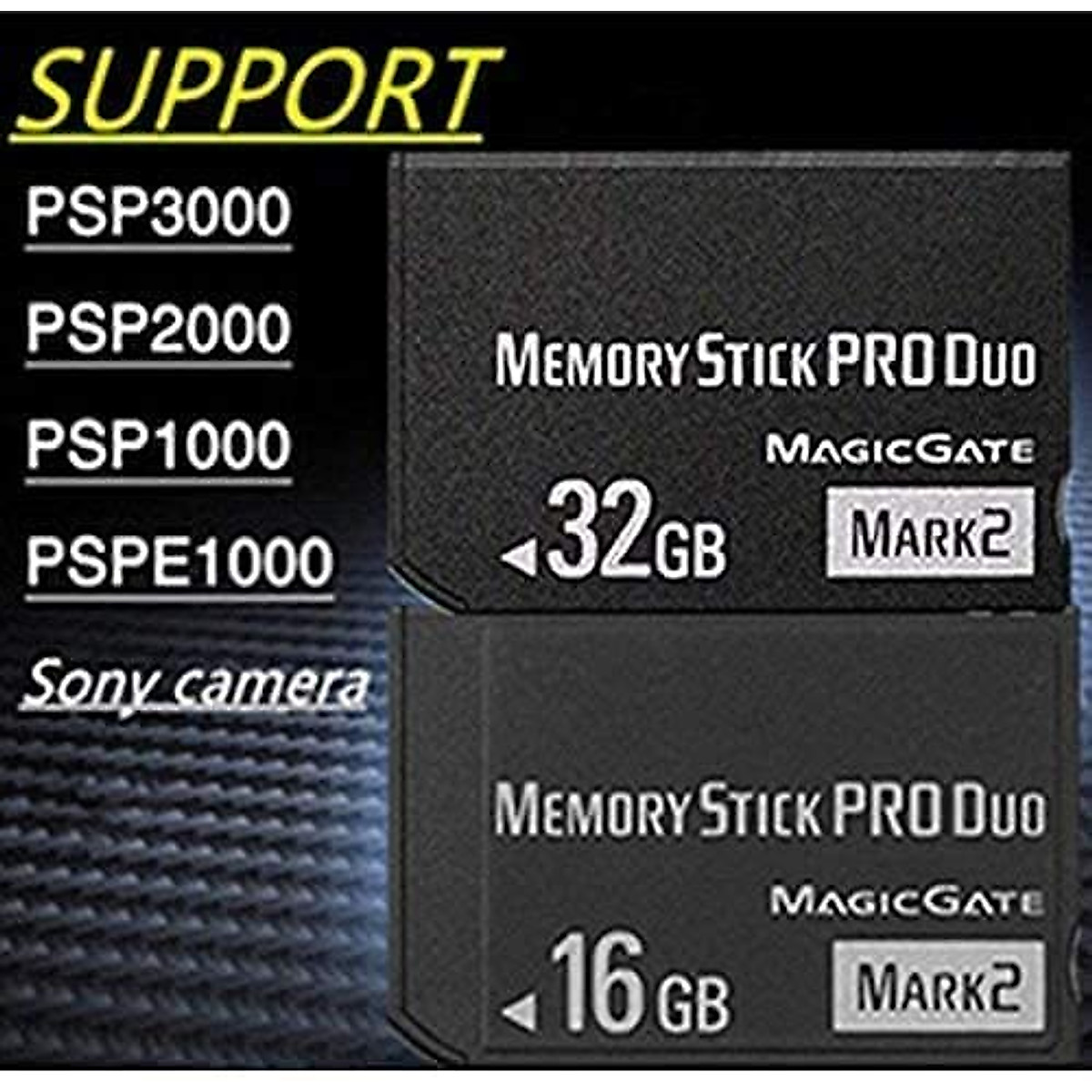 LILIWELL Original 32GB High Speed Memory Stick Pro Duo Mark2 32gb Cards PSP Game Camera Memory Card