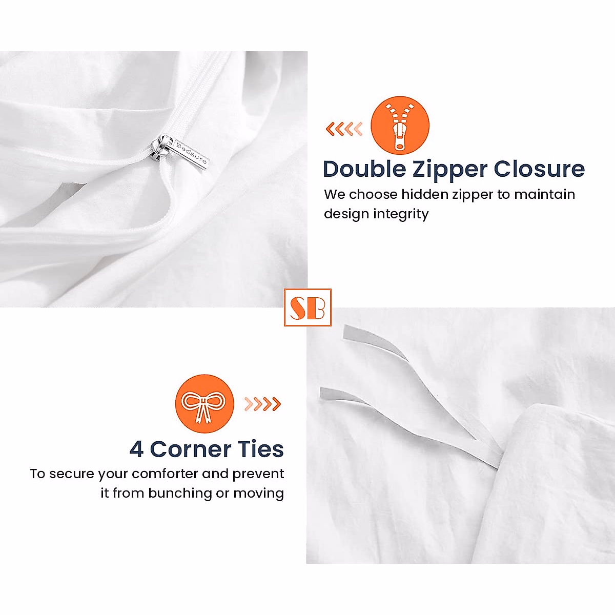 Duvet Cover King/Cal King Size 600 Thread Count 3 Piece Set - Super Soft Luxury Sateen Weave & Breathable all season Comforter Cover with Zipper Closure Corner Ties - Dark Grey Diamond Ruffle