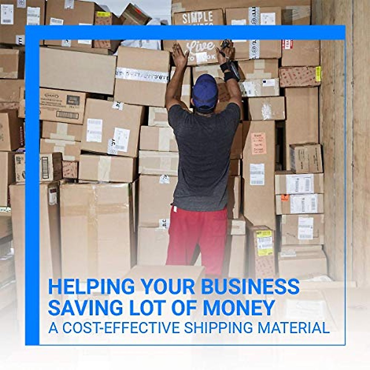 2-Pack Bubble Cushioning Wrap Rolls, 3/16" x 12" x 72' ft Total, Perforated Every 12", 20 Fragile Stickers for Packaging, Shipping, Mailing