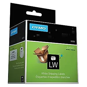 Dymo 30323 Labelwriter Shipping Labels, 2 1/8 X 4, White, 220 Labels/Roll
