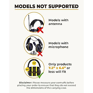 TradeSmart Hearing and Eye Protection Case - Safety Glasses and Ear Protection Case