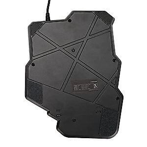 One Handed Gaming Keyboard, Accurate Control Plug and Play Half Keyboard Wide Compatibility LED Backlit Ergonomic Design 35 Keys for Home for Dorm for Game