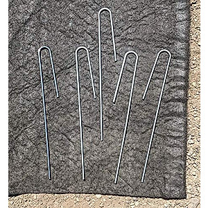 Sandbaggy DRIP TUBING Stakes Landscape Staples | 5 inch Length | Drip Anchors | Landscape Pins | Lawn Nails | Garden Stakes | Designed to Hold Drip Tubing Up to 1/4" Diameter | Pack of 100