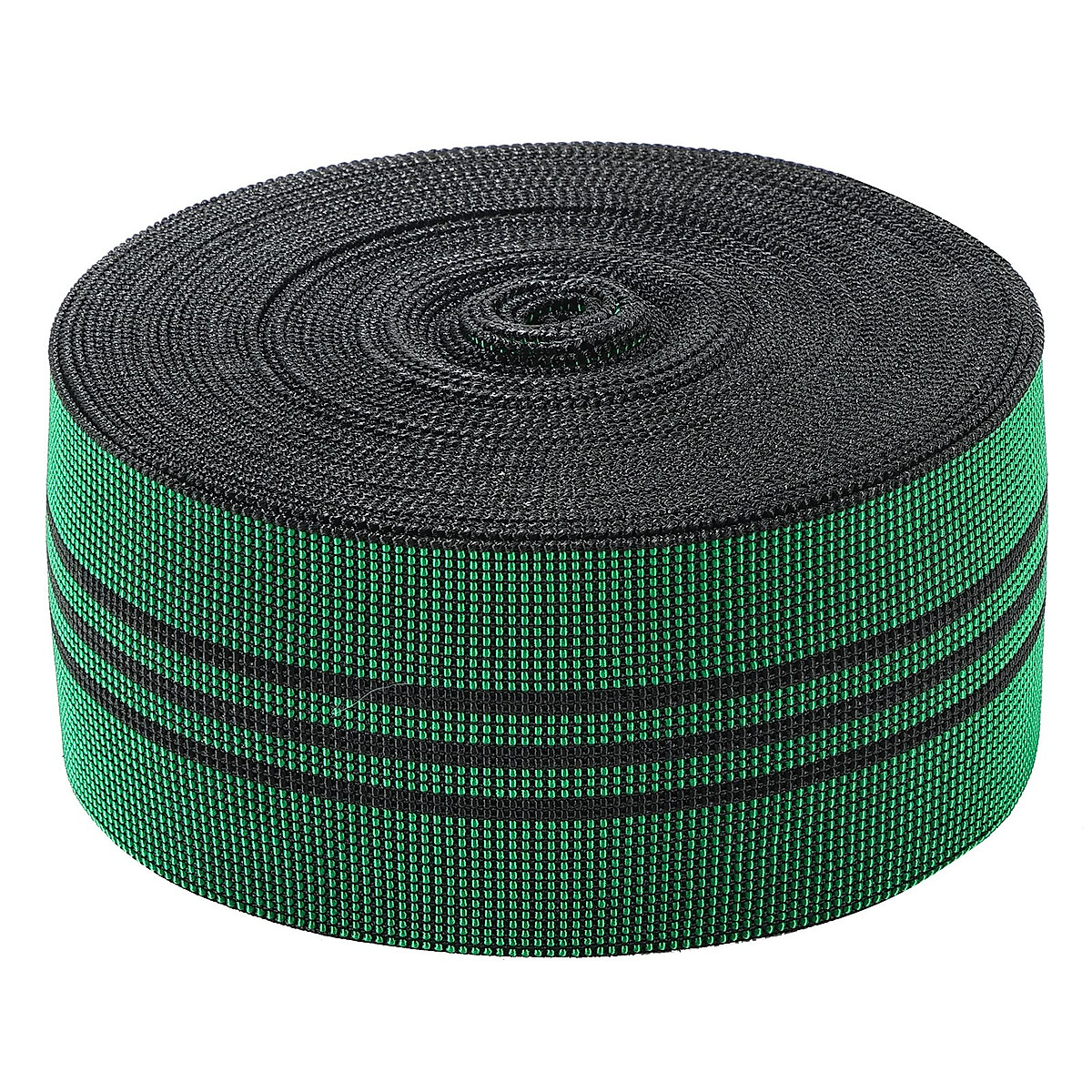 NATGAI Sofa Elastic Webbing, 40ft x 2.6inch Chair Webbing, Stretch Latex Band for Furniture Repair DIY, Upholstery Webbing Material Replacement, Stretchy Spring Alternative (3 Stripes)