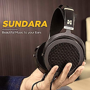 HIFIMAN SUNDARA Over-Ear Full-Size Planar Magnetic HiFi Stereo Wired Headphones for Studio&Audiophiles (Black)