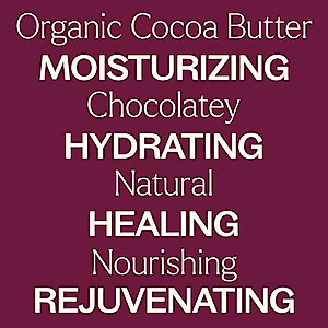 Plant Therapy Organic Cocoa Butter Raw, Unrefined USDA Certified, 16 oz Jar For Body, Face & Hair 100% Pure, Natural Moisturizer For Dry, Cracked Skin, Best for DIY Beauty Products
