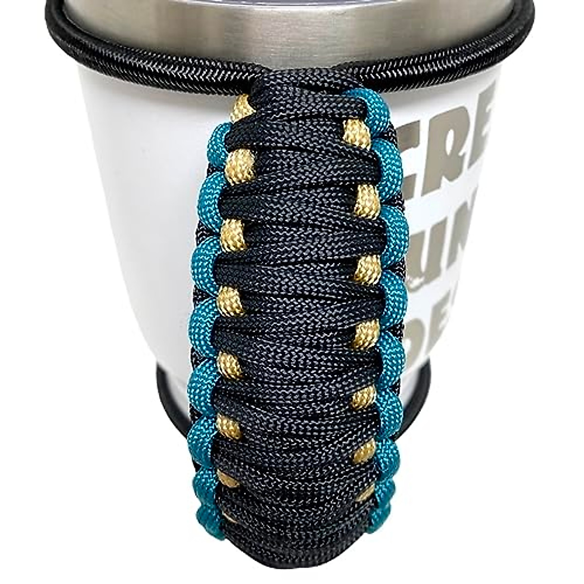 Creating Unique Designs Handmade Elastic Tumbler Handles 20 30 32 40 oz (Handle Only) (Jacksonville Football Sports Team)