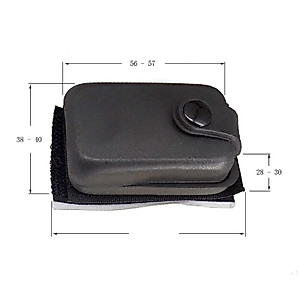 Acoustic Guitar Battery Pouch Black Pocket Carrying Case Bag Organizer PU Portable Holster Musical Instrument Accessories for Pickup