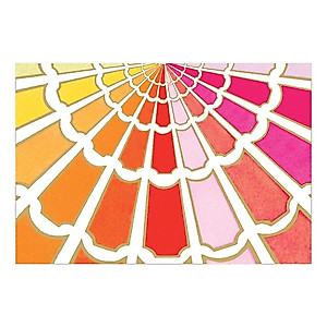 Caspari Color Wheel Die-Cut Place Cards, 40 Count