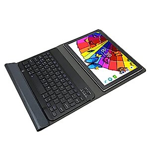 FOTABPYTI 10 Inch Tablet, 8GB RAM 128GB ROM IPS Octa Core Tablet PC 8800mAh for Office (Silver)