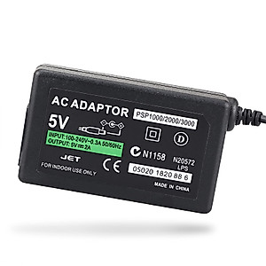 CHENLAN Battery Wall Charger Compatible with Sony PSP-110 PSP-1001 PSP 1000 Slim & Lite 2000 3000 Replacement AC Adapter+ 4 Feet 2-in-1 Cable
