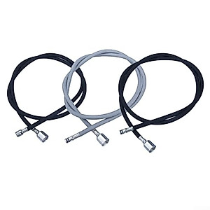 1.5m Pull Down Kitchen Faucet Hose Replacement, Flexible Pull Down Faucet Sprayer Hose Pull Out Faucet Hose Replacement With Quick Connect, 59-inch For Pluggable Nylon Hose(Snap-Gray)