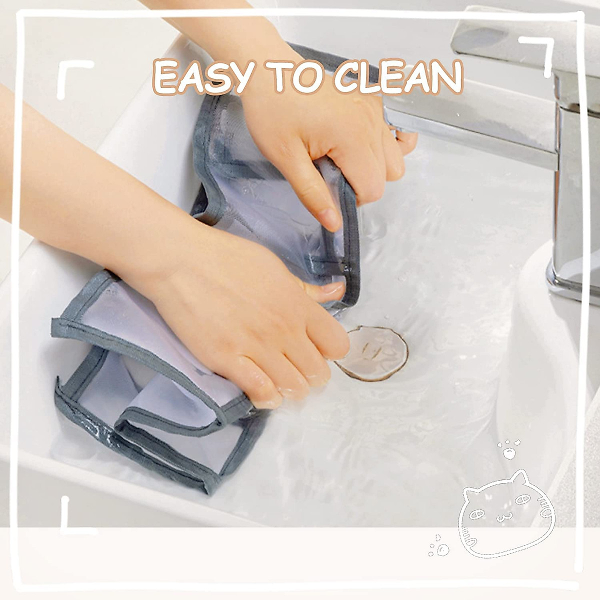 QINGHON 7 Grids Wardrobe Clothes Organizer, Clothes Organizer, T Shirt Organizer for Closet, Visible Grid Storage Box for Underwear, Socks, Skirts, T-Shirts (White,Two Medium)