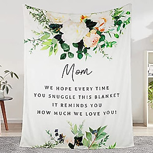Gifts for Mom, Mom Gifts, Mother's Day Blanket Gifts for Mom, Mom Birthday Gifts, Birthday Gifts for Mom, Mom Birthday Gifts from Daughter Son Soft Throw Blanket 60" x 50"