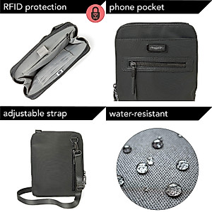 Baggallini womens Brooke Crossbody, Grey, One Size US