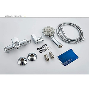 DWSS kitchen taps Chrome Plated Bathroom Bathtub Faucets Mixer Shower Set Tap With Hand Brass Bathroom Bathtub Faucet Shower Head Set