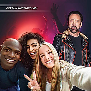 Nicolas Cage Cardboard Cutout Nicolas Cage Cardboard Cutouts Life Size Realistic Set of 2 - Nic Cage Celebrity Mask - Cardboard Standup - Great Party Decoration Solid