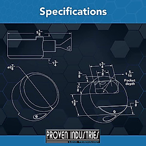Proven Industries Model 400XL Puck-Lock Set, Made in The USA, Pack of 3, (Blue)