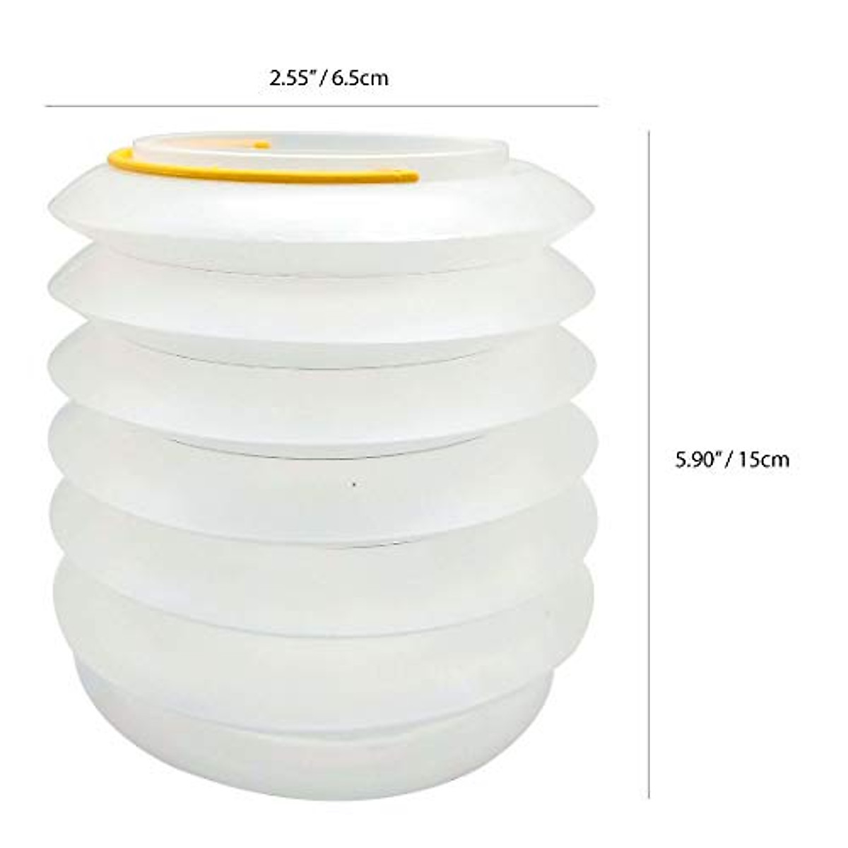 GARASANI Portable Transparent Plastic Drawing Wash Brush Water Barrel Telescopic for Acrylic Oil Watercolor Painting Bucket